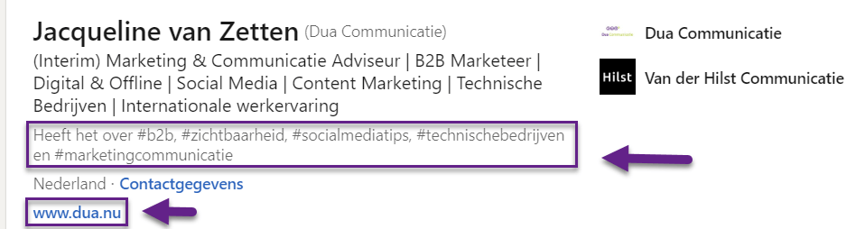 LinkedIn Creator-modus - Dua Communicatie